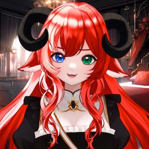 Animated Vtuber Background for Twitch, Angelic Blue and Gold Bedroom ...