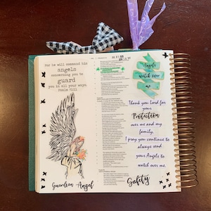 Angels Watch Over Me Bible Journaling Instant Download - Etsy