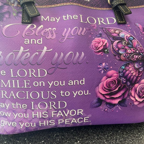 Custom Engraved Leather Handbag - Elegance & Faith Combined ...