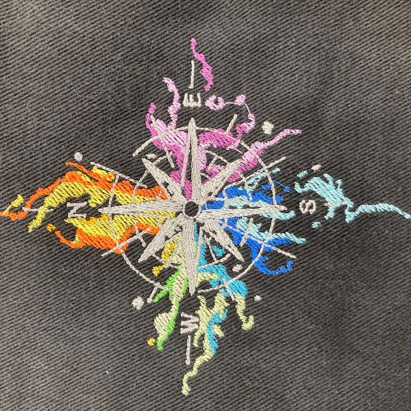 Compass Rose Embroidery Design,compass Rose Embroidery File,compass ...