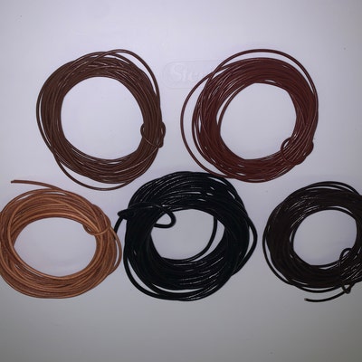 2mm 3mm 5 Yards Cowhide Leather Cord - Etsy