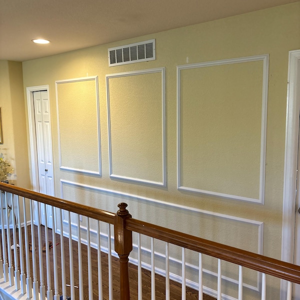 DIY Wall Frame Moulding, DIY Kit for Paneling, Self Adhesive Moulding ...