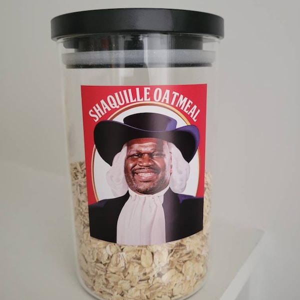 Shaquille Oatmeal Sticker, Meme Stickers, Funny Stickers, Shaquille O ...