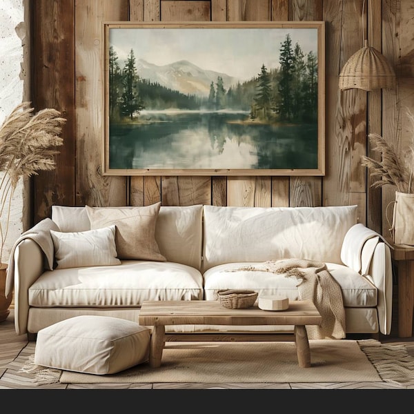 Printable Rustic Campfire Wall Art, Camping Theme Wall Art, Vintage ...