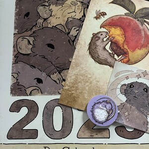 Rowdy Rats Whimsical Art Print - Etsy