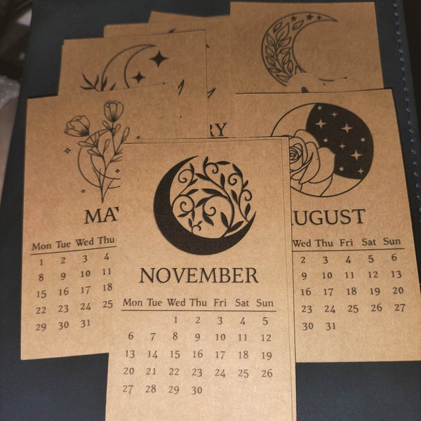 Months of the Year Planner Stickers, Torn Paper Stickers, Magazine ...