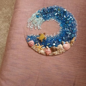 Shimmering Ocean Wave, Ocean Wave, Coastal Wave Decor, Wave Window ...