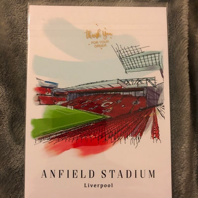 Anfield Art Print / Liverpool Wall Art / Football Art Print / Football ...