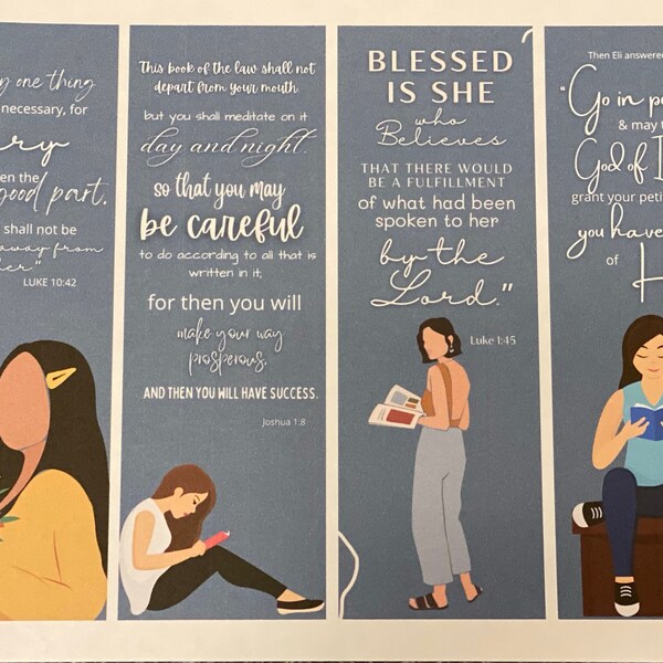 BIBLE VERSES PRINTABLE Bookmark About Faith - Book of Psalm - Scripture ...