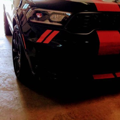 Custom Text Front Bumper Vinyl Decal Fits Dodge Challenger Sxt - Etsy