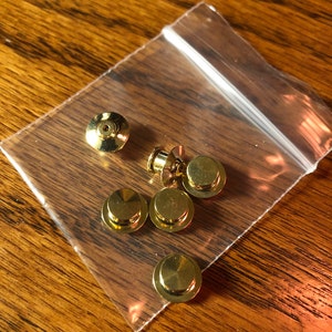 12 Pack of Locking Pin Backs / Pin Keepers Never Lose a Special Pin ...