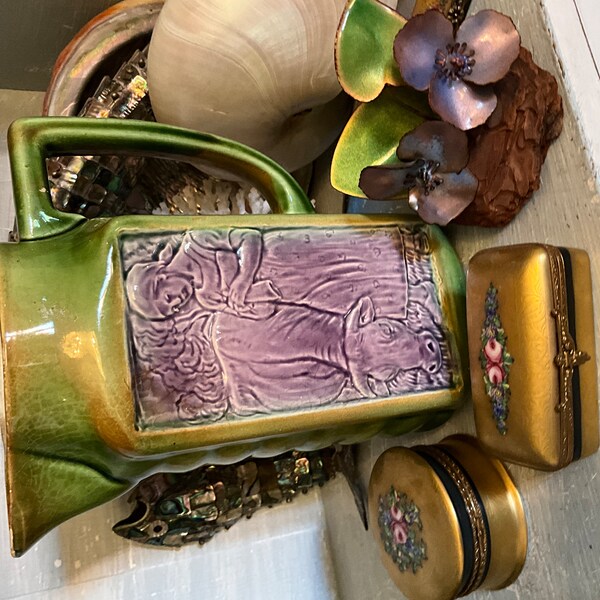 Large Chinese Vintage Vase Dining Table Centerpiece Chinese Traditional ...