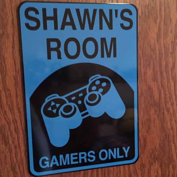 Video Game Sign, Personalized for You on Solid Aluminum. - - - - Gamers ...