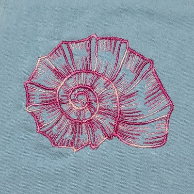 Sea Shell Machine Embroidery File Design 4x4 Inch Hoop Instant Download ...