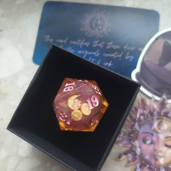 Strawberry Lemonade || Resin Dice Set || 6 Piece Set || D6 || Rpgdice ...