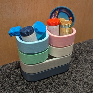 Compact 3D Printed Splendor Game Organizer Customizable Color Inserts ...