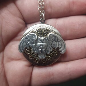 Silver Rabbit Locket Floral Bunny Antique Silver Locket Hare Keepsake ...