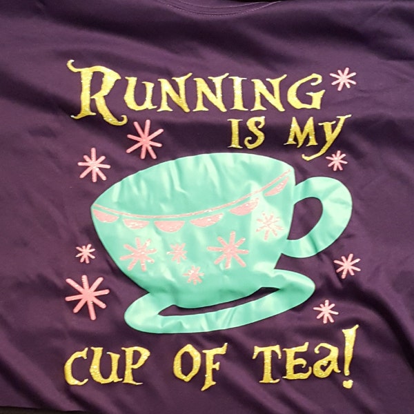 Running is My Cup of Tea - Virtual Run 5k Shirt -- 3 Styles Tech ...