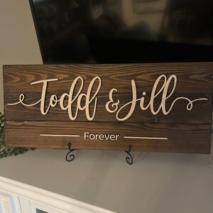 First Name Sign Wedding Gift Girlfriend Gift Boyfriend - Etsy