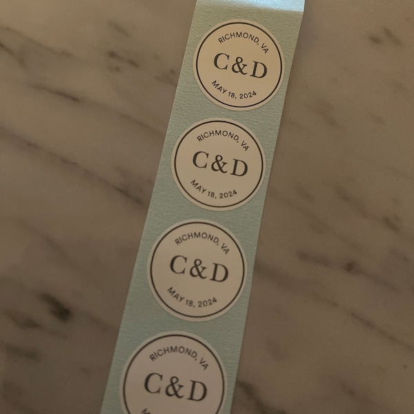 Clear Wedding Decals With Names and Date- Envelope Backs - Wedding ...