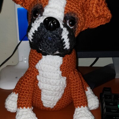 Boxer Crochet Pattern Crochet Boxer Dog Pattern Amigurumi - Etsy