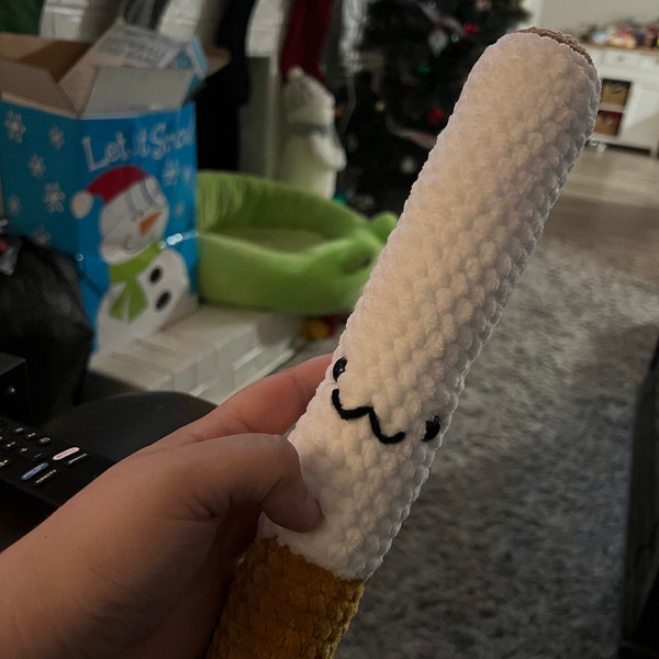 Humongo Big Cig PDF Pattern | Crochet Cigarette Plushie Soft Amigurumi ...