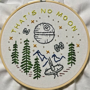 PDF PATTERN - Star Wars Death Star Embroidery - Etsy