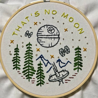 PDF PATTERN Star Wars Death Star Embroidery - Etsy