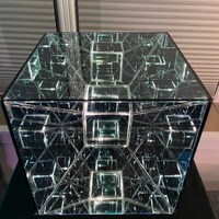 Tesseract Hypercube Infinity Mirror Art Sculpture Made to Order - Etsy ...