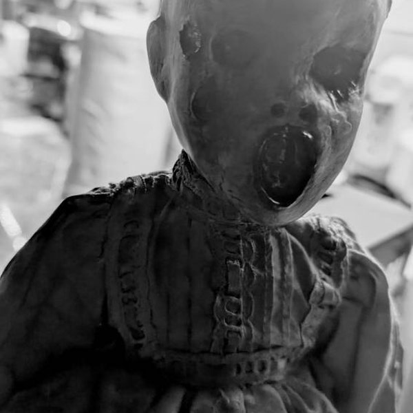Creepy Doll Dark Disturbing Creeper Spooky Goth Art Haunt Spirit Scary ...