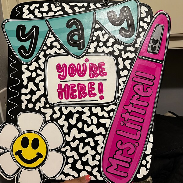 Door Hanger Template, Teacher Door Hanger Template, Classroom Door ...