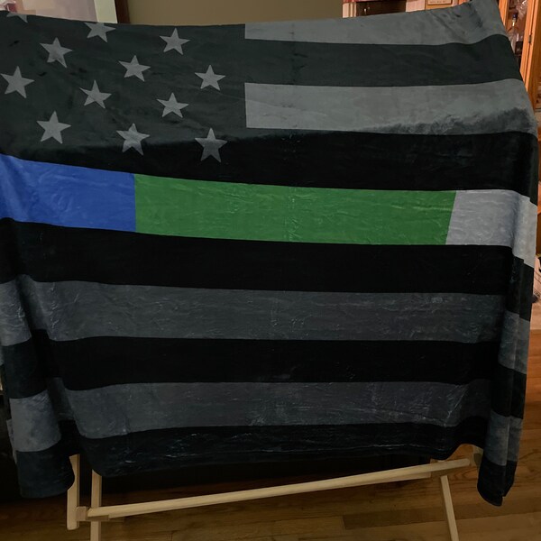 Custom Integrity Oath Thin Blue Line American Flag Canvas Wall Art ...