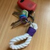 Gold Rope Key Ring, Nautical Rope Keychain - Etsy