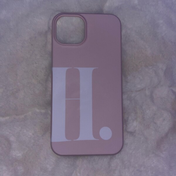 Personalised Large Initial Phone Case for iPhone 17 16 15 14 13 12 11 ...
