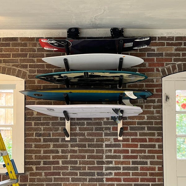 Surfboard Wall Rack Mount -- Holds 6 Boards - Etsy