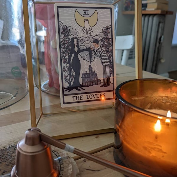 The Lovers VI - Tarot Card Art - Hand-cut Art Card Mounted on 5x7 ...