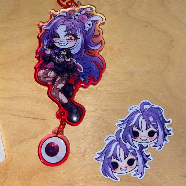 MICHI MOCHIEVEE VSHOJO 5" Vinyl Stickers - Etsy