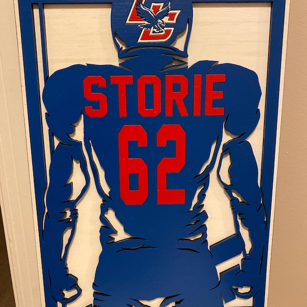Custom Football Player Sign Team Order - Etsy