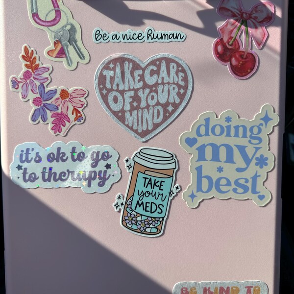 It's Okay to Go Slow // Mental Health Waterproof Vinyl Sticker - Etsy