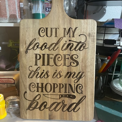 Cut My Food Into Pieces This is My Chopping Board, Funny Kitchen Svg ...