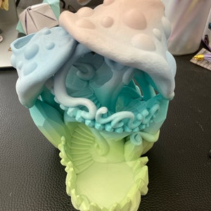 Japanese Bongo Blob Cat 3D Printed With Hidden Cavity Desk - Etsy