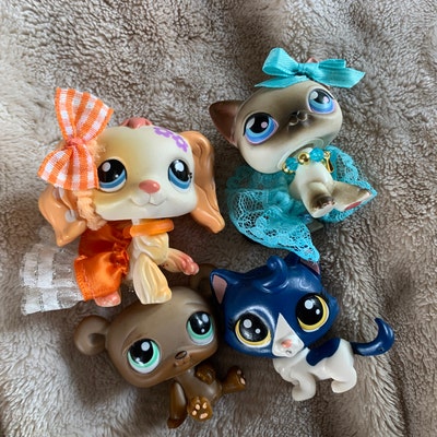 LPS Sweet Sprinkles Candy Shop Cat 3822 Cat 3077 Mini Sweetie Pets and ...