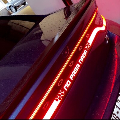 Custom Text Front Bumper Vinyl Decal Fits Dodge Challenger Sxt - Etsy