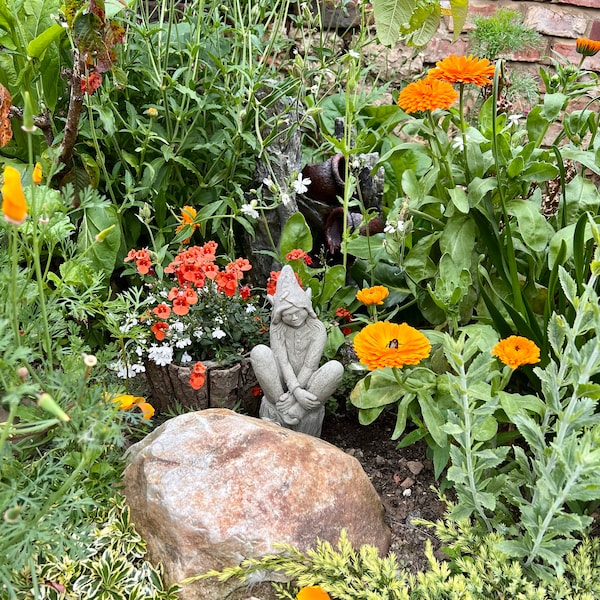 Foxglove - the Elf Stone Garden Ornament - Etsy UK