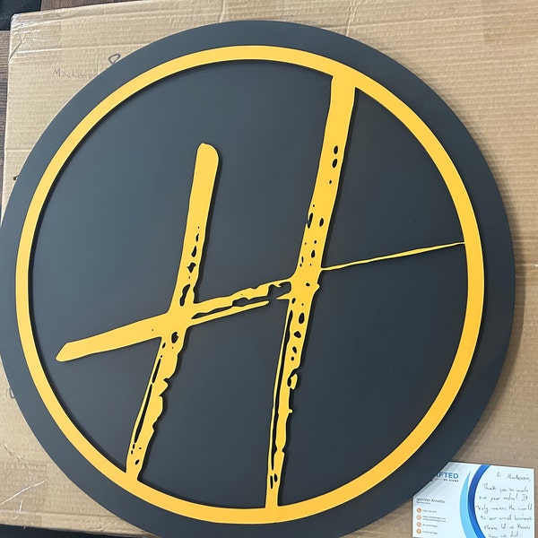3D Round Logo Sign | Laser Cut MDF, PVC Interior Business Sign - Etsy