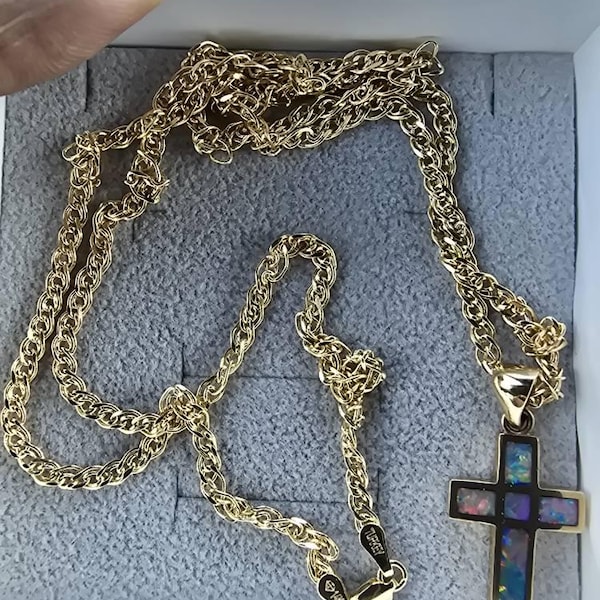 Double Cuban Link Chain 14K Yellow Real Gold 3mm 3.7mm 4.5mm Thick ...