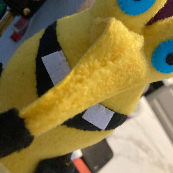 Rivulet Plushie, Blue Slugcat Plush, Handmade Stuffed Animal, 11.8 In ...