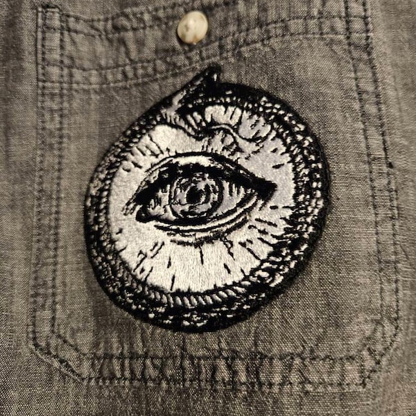 Spine Back Patch Goth Patch Patch Bone Large Patch Embroidered Patch ...