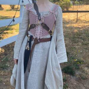 Vogue 7614 1960s Misses Bell Sleeve Blouson A Line Dress Pattern Womens ...