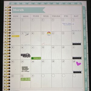 Customizable Boho Rainbow Digital Teacher Planner Undated Portrait ...